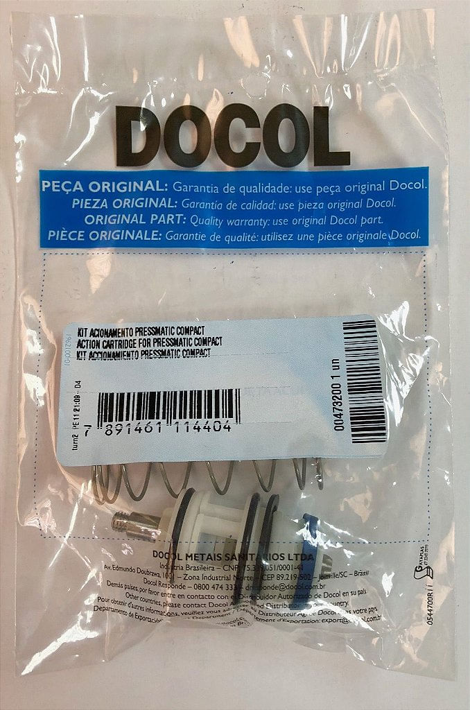 Kit Acionamento Pressmatic 00473200 Compact Docol - Casa Mimosa