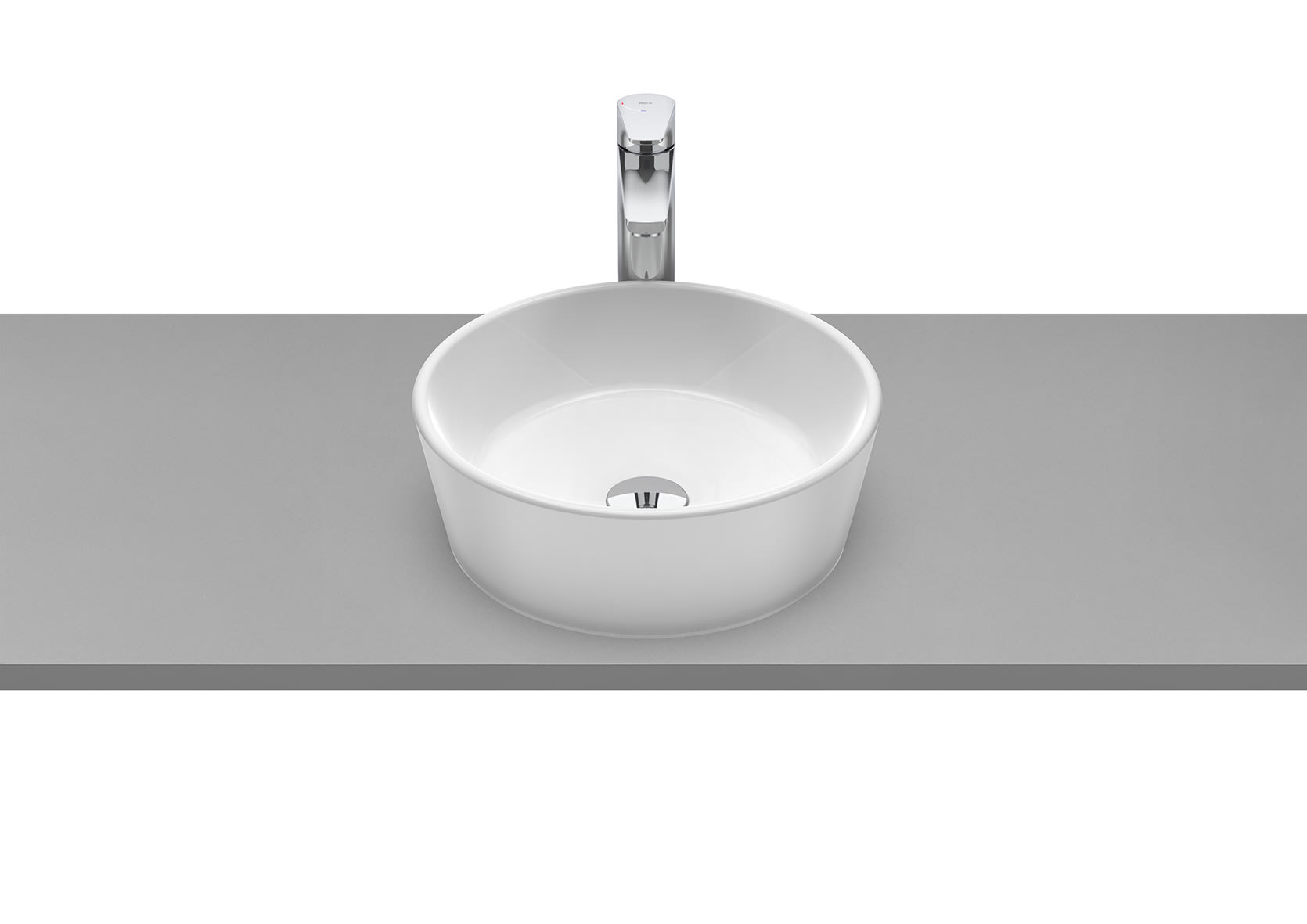 Cuba de Apoio de 35cm Optica CR35 Ref. A327B15000 Branco Roca - Casa Mimosa Cuba de Apoio de 35cm Optica CR35 Ref. A327B15000 Branco Roca - Casa Mimosa